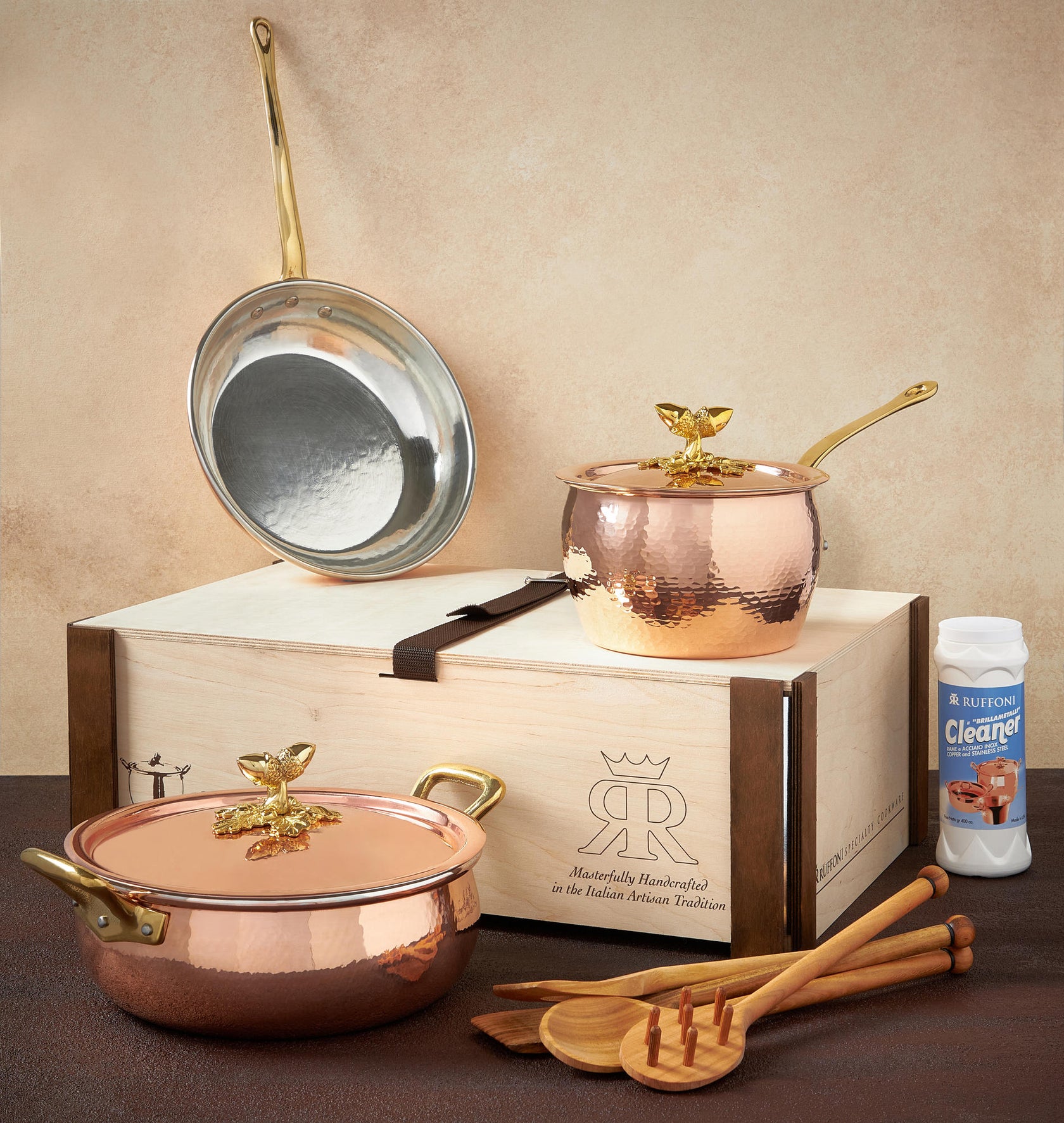 Ruffoni 5 Piece Copper Cookware Set in Wooden Box - Historia – Ruffoni US